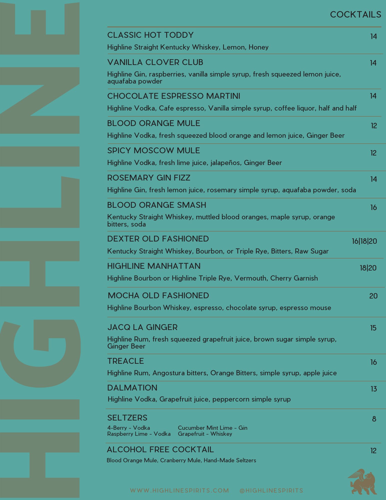 The Highline Room - Dexter | Inspired Spirits